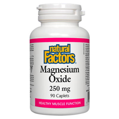 Natural Factors Magnesium Oxide 250mg Caplets – Sweet Cherubim